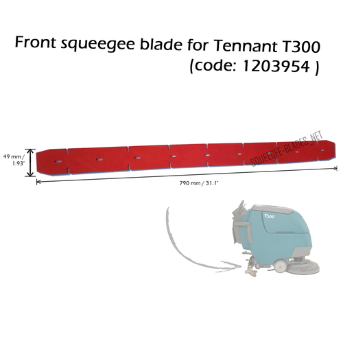 Front squeegee blade for TENNANT T300 - HUGE QUANTITY DISCOUNT | eBay