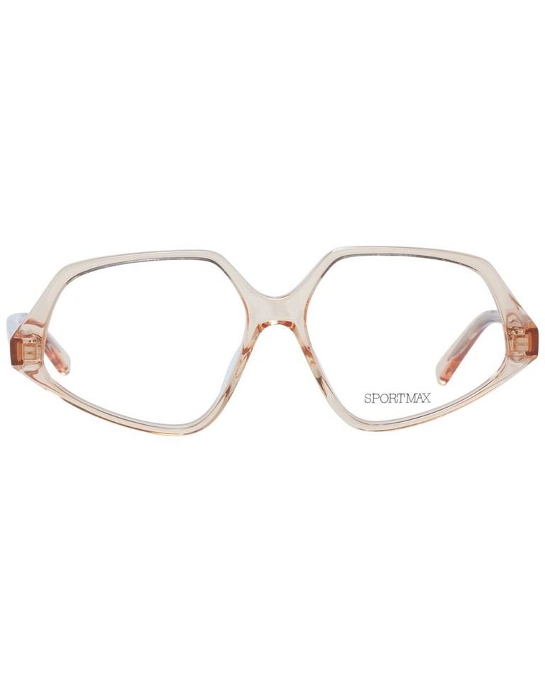 Sportmax Trapezium Frame Optical Glasses - Frames - Orange -Size One ...