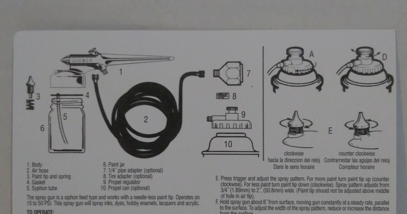 Badger 250-2, Basic Spray gun set | eBay
