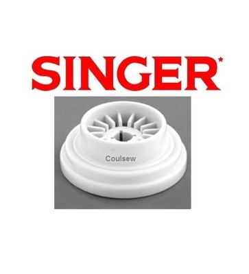 SINGER SEWING MACHINE LARGE SPOOL HOLDER COTTON PIN DISC STOPPER CAP ...