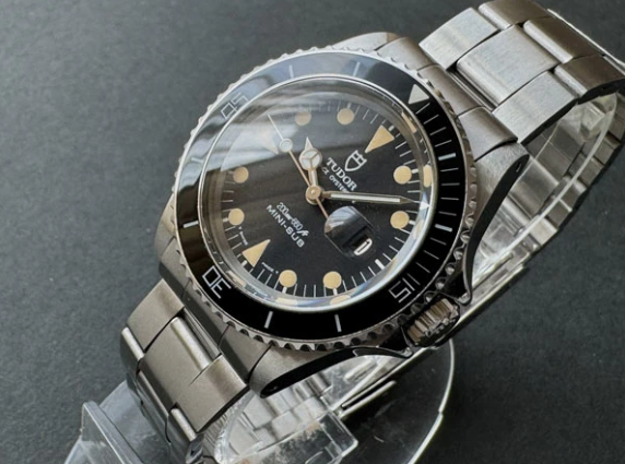 Tudor Submariner Mini-Sub Ref.94400 Automatic Date 33mm 200M Black Dial ...