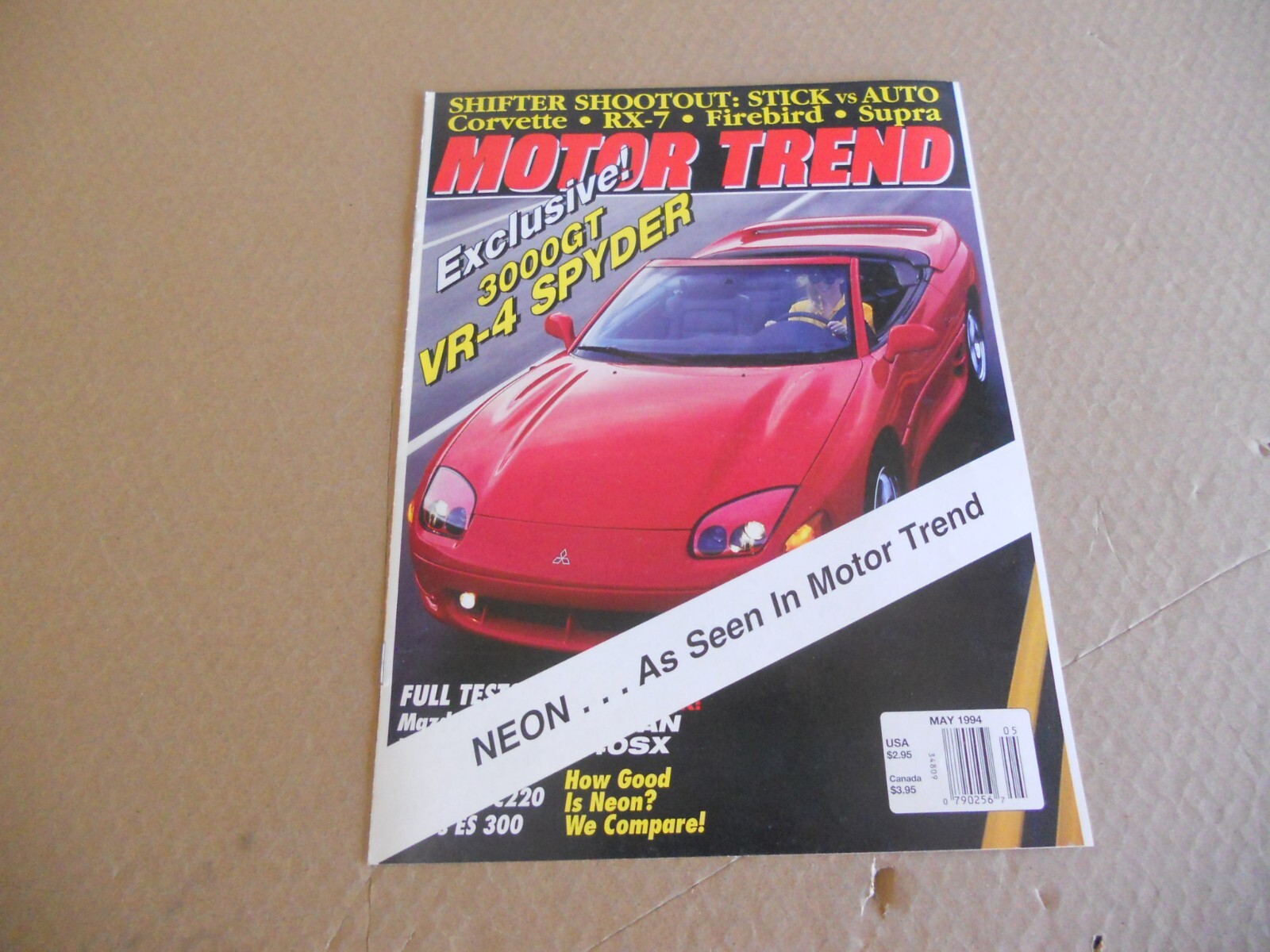 NOS Original 1995 Plymouth Neon Motor Trend Magazine Comparison Test ...