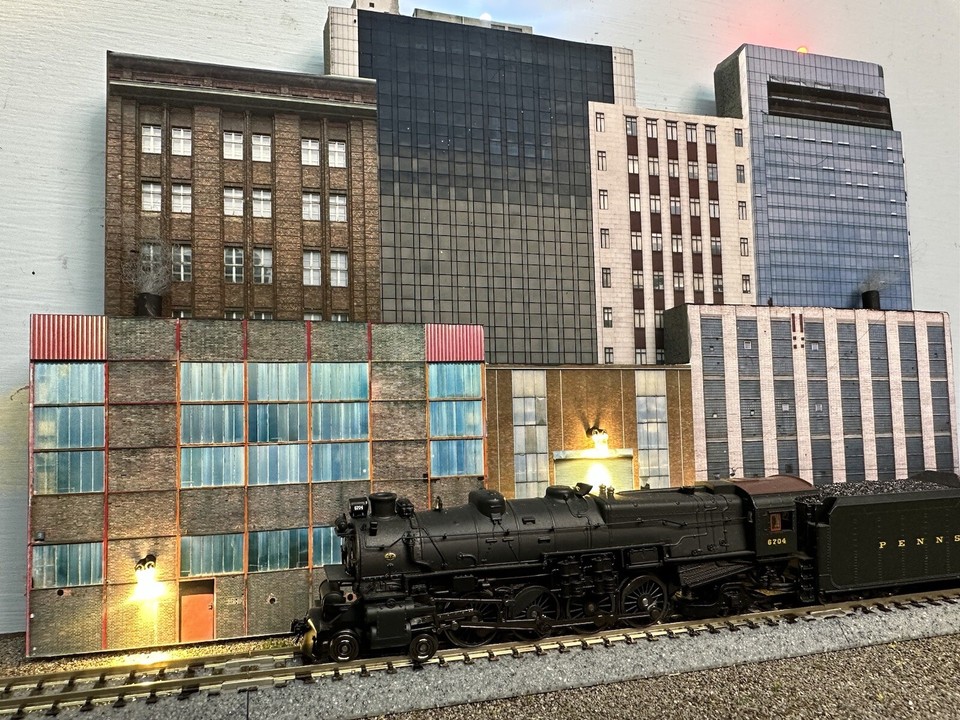 N Scale CITY COLLAGE #3 -Scratch Built 3D Building Flats/Front w/LEDs ...