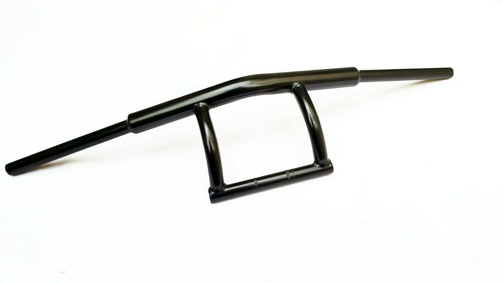 UNIVERSAL 7/8" MOTORCYCLE HANDLEBAR BLACK CUSTOM BOBBER HARLEY CHOPPER ...