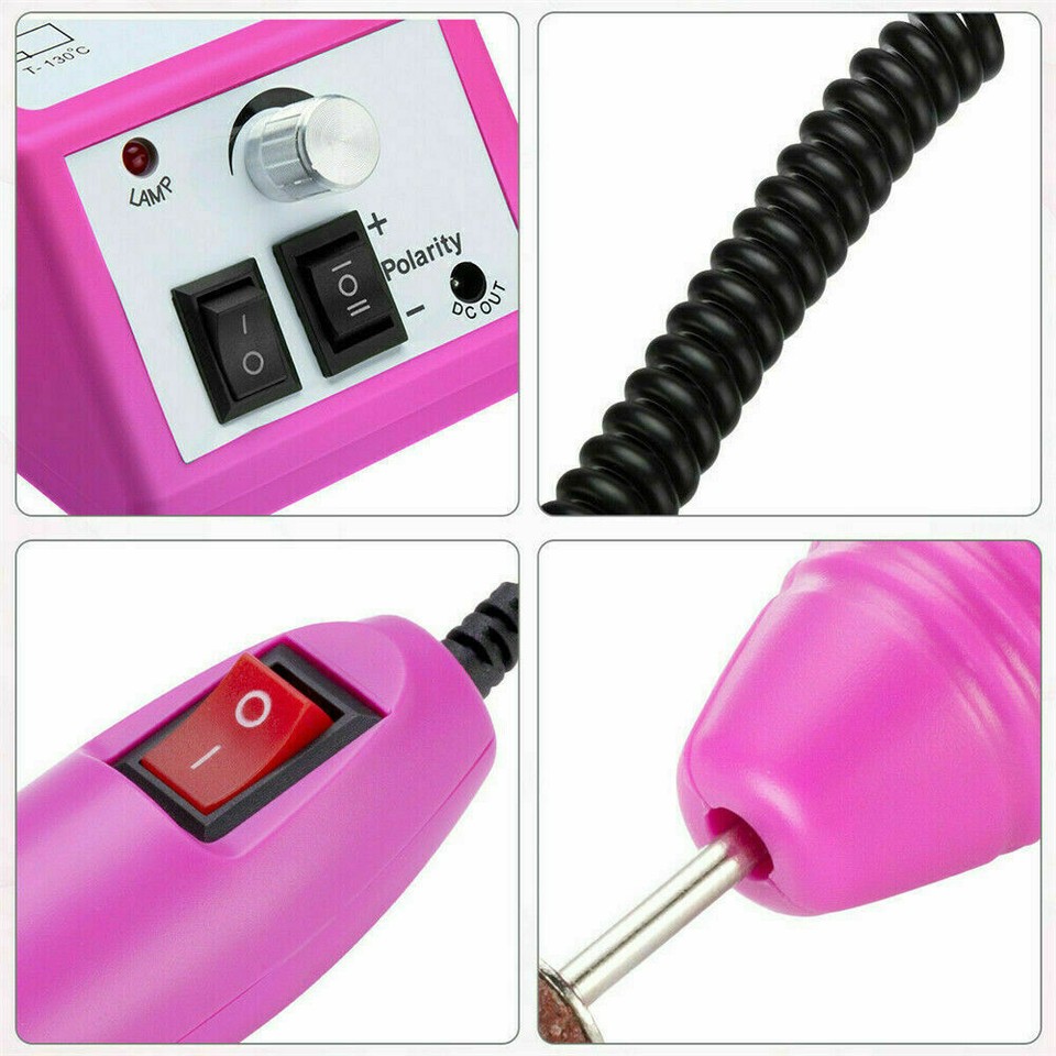 Electric Nail File Drill Manicure Machine Art Acrylic Pedicure Tool Set ...