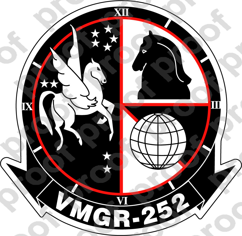 STICKER USMC VMGR 252 OTIS ooo USMC Lisc No 20187 | eBay