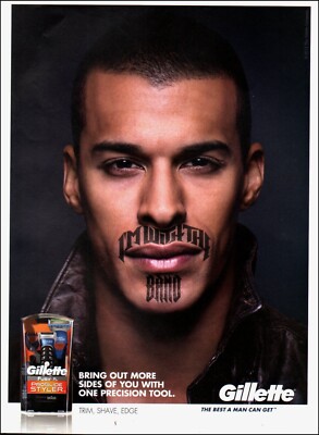 Modern Print ad Gillette Sexy Man model photo razor Jacket 01/19/23 | eBay