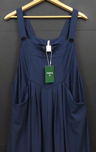 NWT Halara Adjustable Strap Waffle Casual Jumpsuit Overalls Blue Wide ...