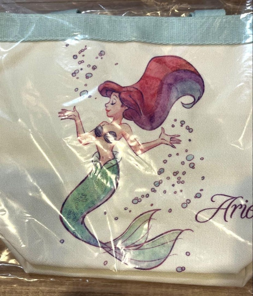 m5S Disney Ariel Tote Bag New Unused Official Licensed Blue 22cm x 28cm ...
