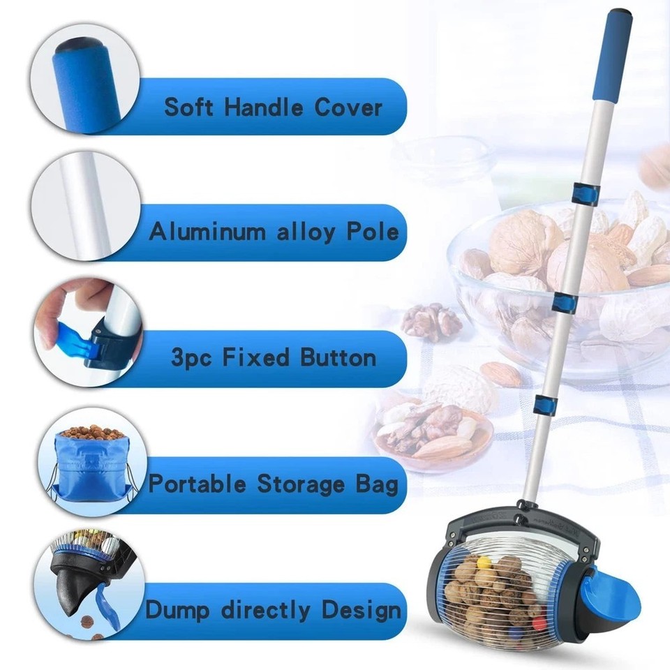 Nut Gatherer, Acorn Picker Upper, Pecan Picker Upper - Directly Dump ...