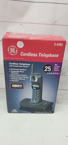 GE 25 Channel Crystal Clear Cordless Telephone 2-9782 E1 44319297829| eBay