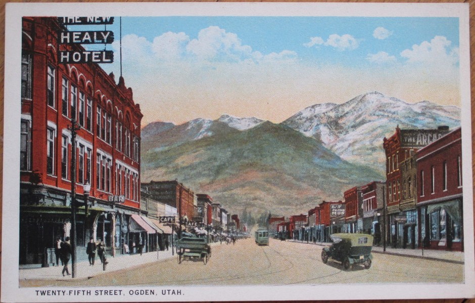 Ogden, UT 1920 Postcard: Twenty Fifth Street/Downtown - Utah | eBay