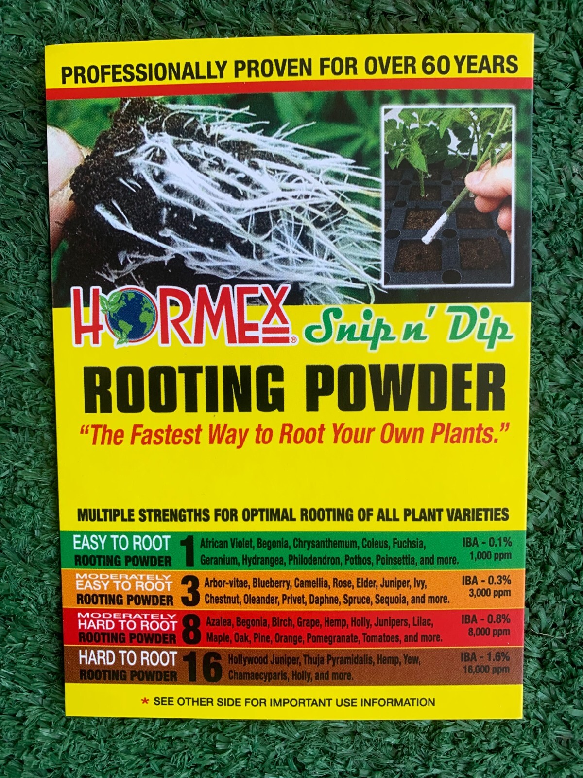 Hormex Snip n' Dip Rooting Powder No. 8 3/4 OZ - Root Growth Hormone ...