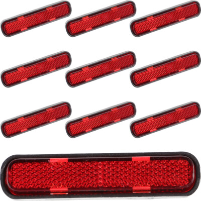 10pcs Mailbox Reflector Driveway Reflectors On Poles Safety Red ...