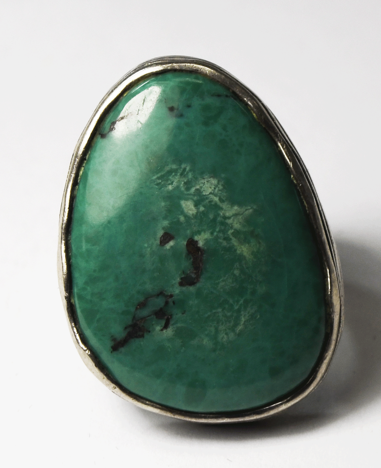 Sterling Silver Silpada Tumbled Turquoise Statement Ring 33mm Size 7 | eBay
