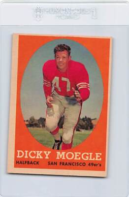 1958 Topps #124 Dicky Moegle 49ers EX/MT *1805 | eBay
