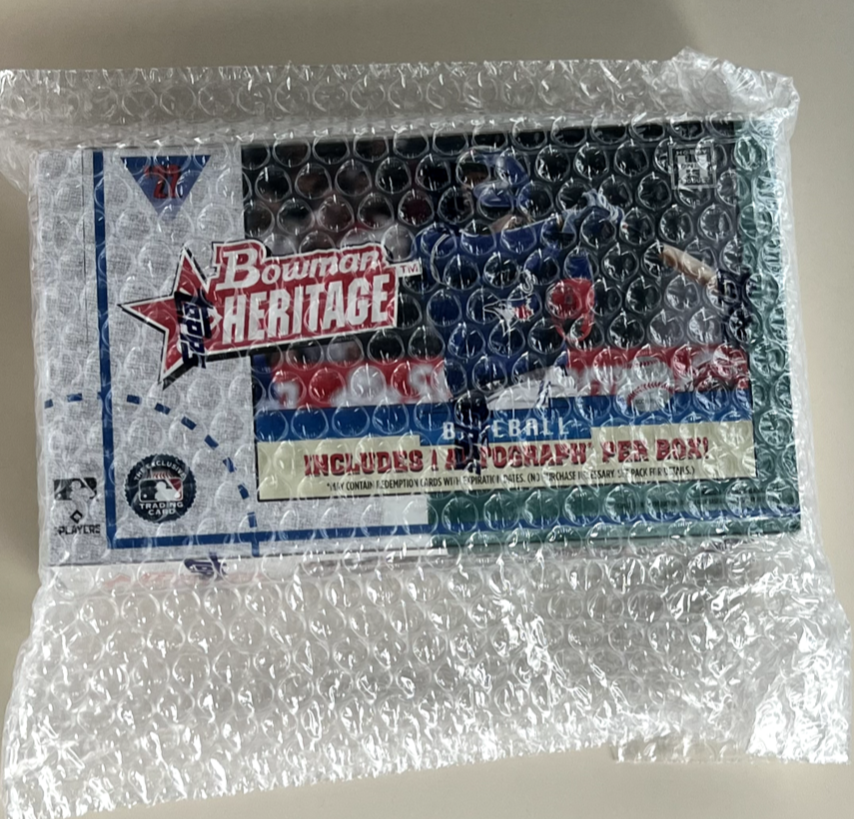 2022 Bowman Heritage Hobby Box - Factory Sealed - 1 Auto - In Hand ...