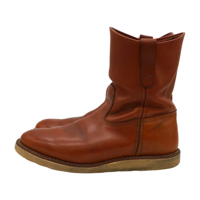 RED WING 9866 Pecos Boots Size US9 Brown Leather Men Used | eBay
