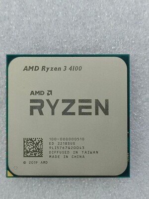 AMD Ryzen 3 4100 R3 CPU Socket AM4 100-000000510 Zen 2 Desktop ...