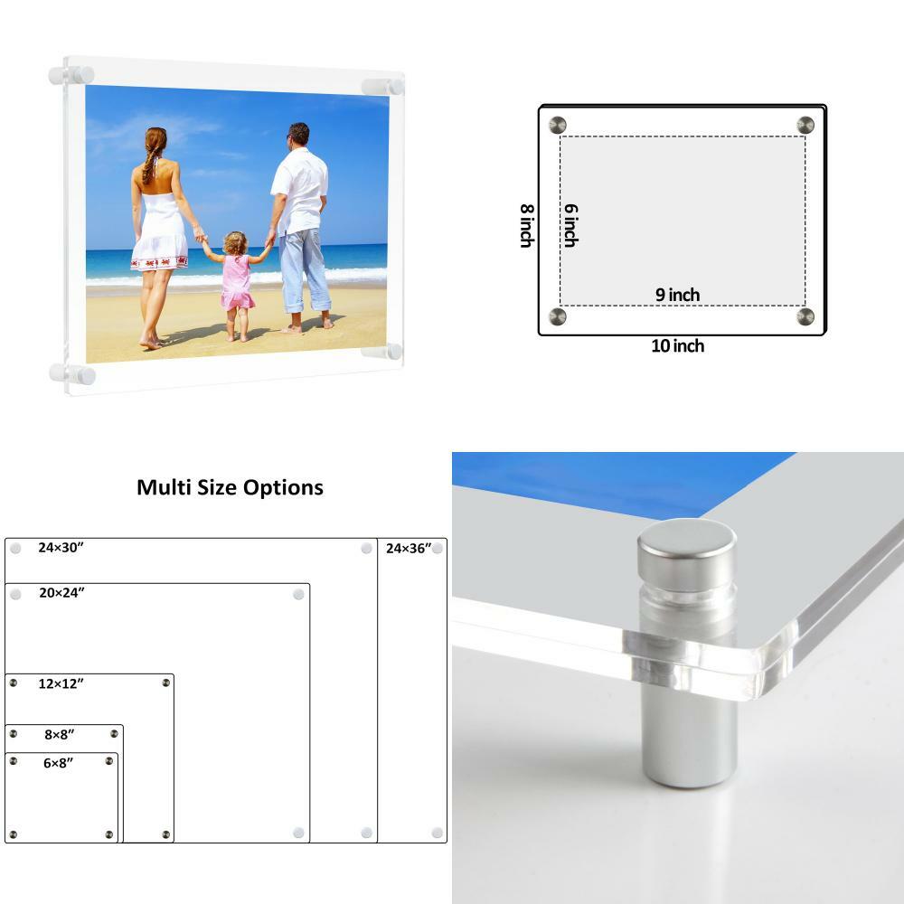 Frameless Clear Acrylic Poster Frames