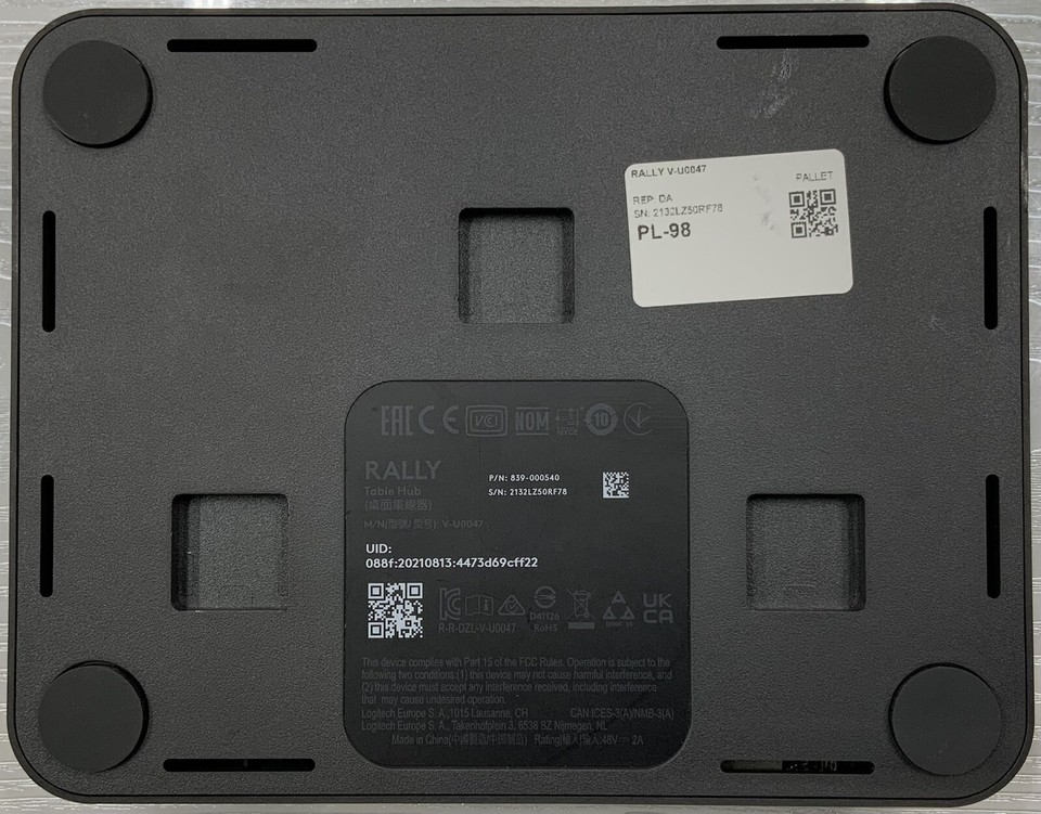 Logitech Rally Table Hub Video Conference Device, V-U0047 839-000540 | eBay