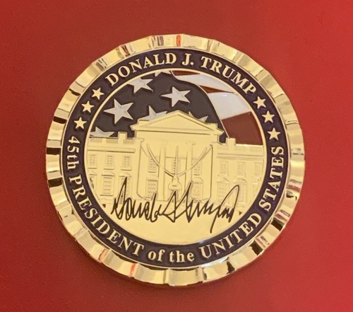 Authentic President Trump 45 Official Commander In Chief Challenge Coin ...