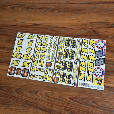 VITUS 972 979 Frame Fork Yellow Restoration Decals Stickers for Re ...