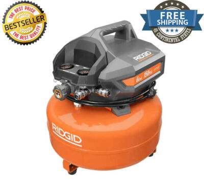 Ridgid 6 Gal. Portable Electric Pancake Air Compressor 150 PSI New ...