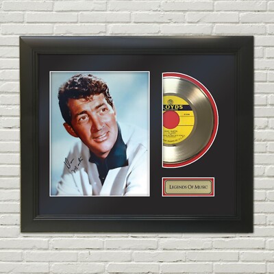Dean Martin Legends of Music Gold Record Display w/reproduction ...