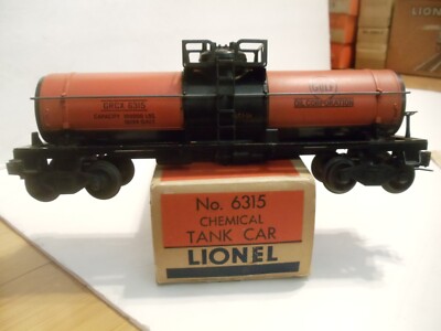 Lionel Trains Postwar 6315 Chemical Tank Car Built 1-56 Mint Boxed | eBay