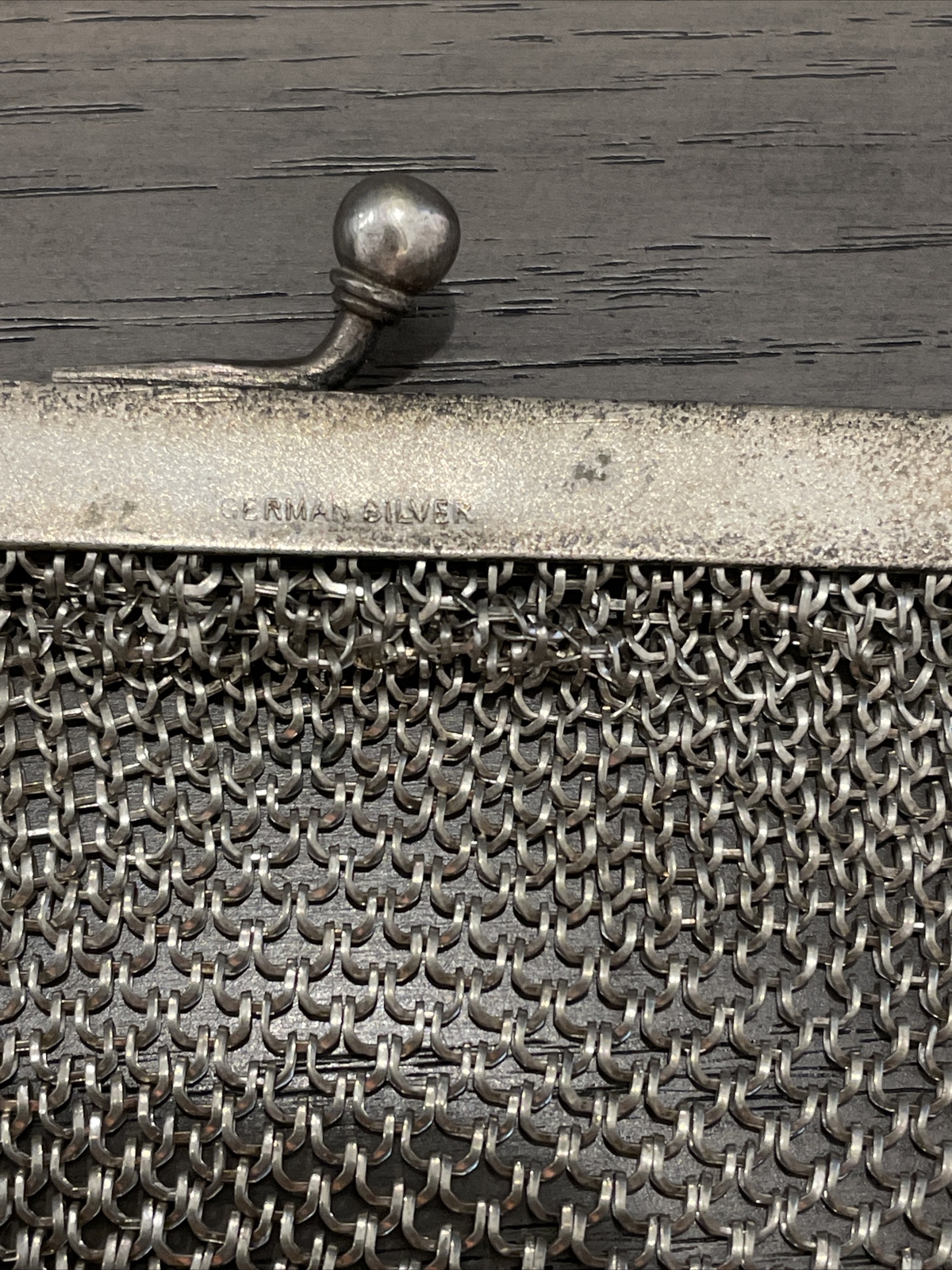 Antique 1800's ~ German Silver ~ Metal Mesh Chainmail… - Gem