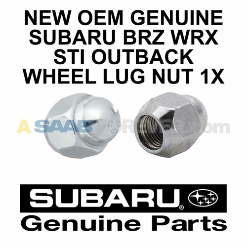 NEW GENUINE SUBARU STI WRX OUTBACK BRZ CHROME WHEEL LUG NUT OEM ...