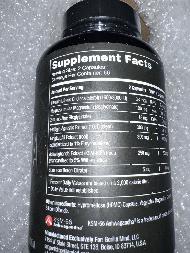 Sigma Gorilla Mind Testosterone Booster 120 Cap 2027 | eBay