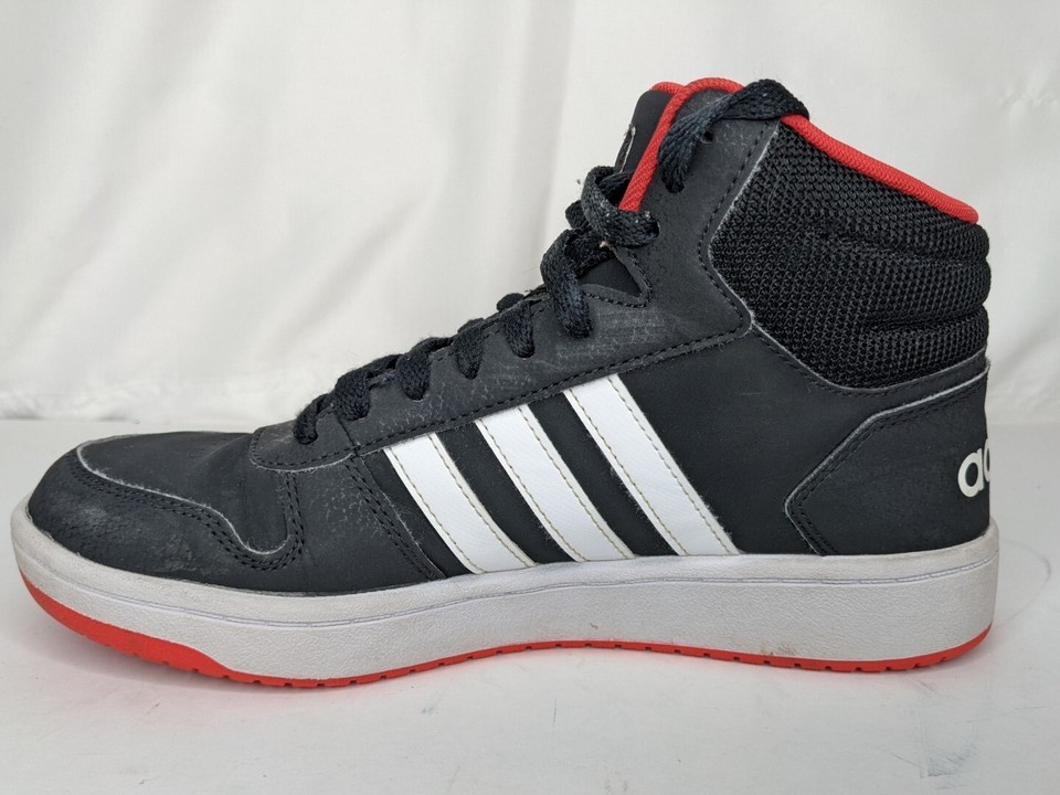 Adidas Hoops 2.0 Men's Size 7 Basketball Shoe Black Red Athletic Mid ...