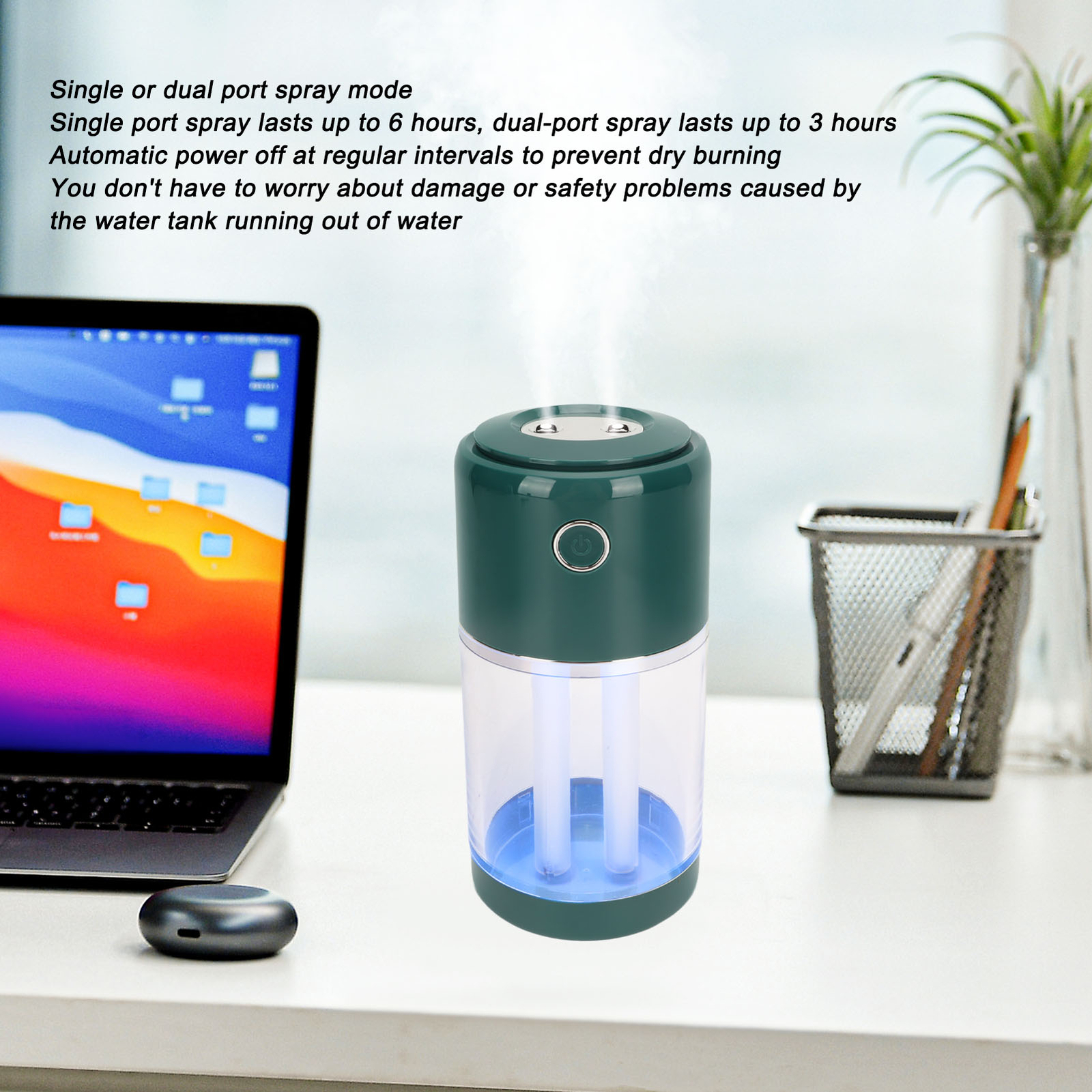 Mini Humidifier 520ml Fast Humidification Automatic Power Off USB ...