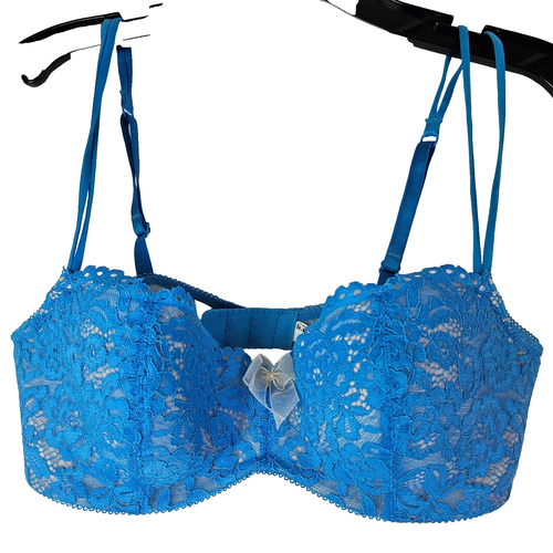 b.tempt'd Wacoal Ciao Bella Balconette Bra 36B Blue Lace 953144 GUC | eBay