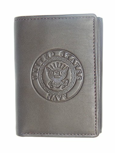 U.S. Armed Forces RFID Men's Genuine Leather Wallets Army Navy Marines ...