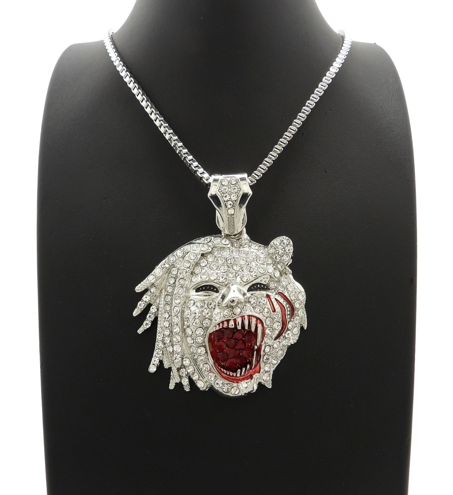 TEE GRIZZLEY PENDANT WITH 3mm 24" BOX CHAIN | eBay