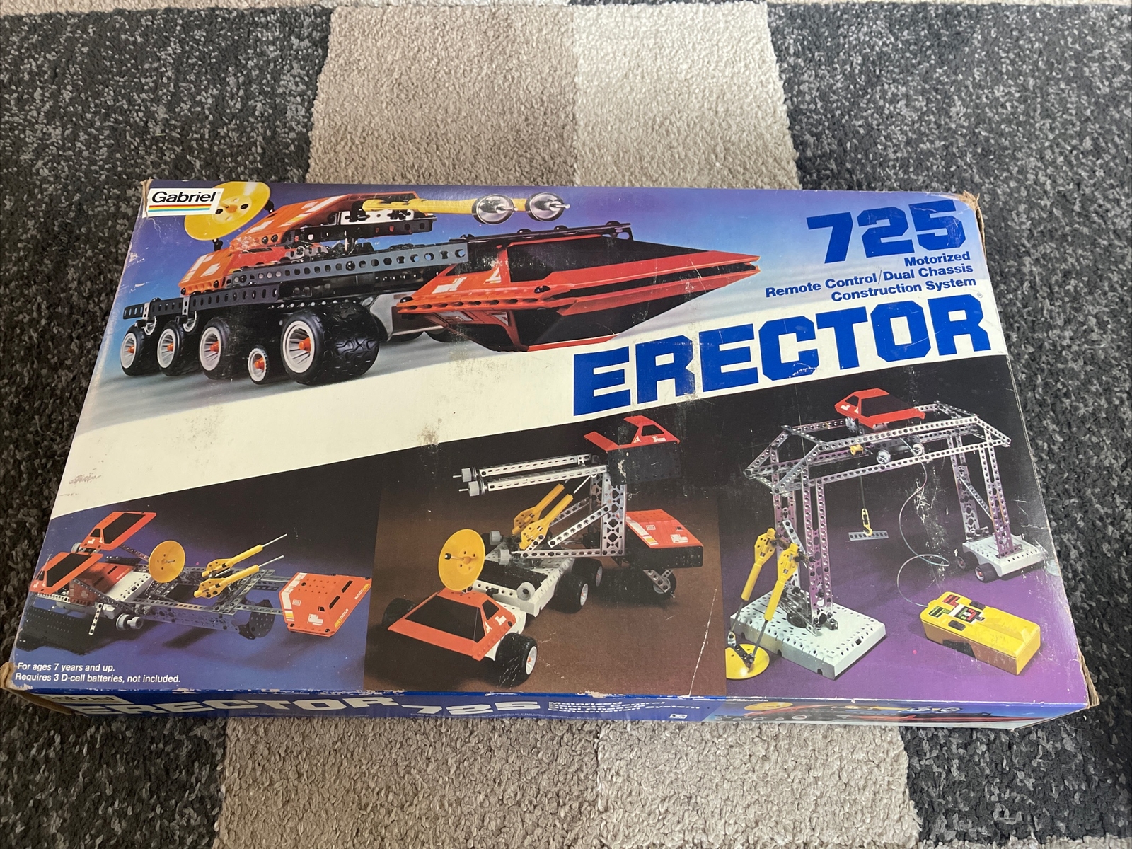 Vintage Gabriel Erector Set Number 725 with Instructions and Remote ...