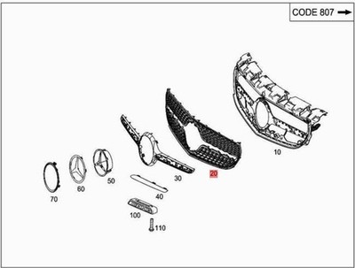 Genuine MERCEDES R172 SLC R172 SLK Cover bumper area 1728852400 | eBay