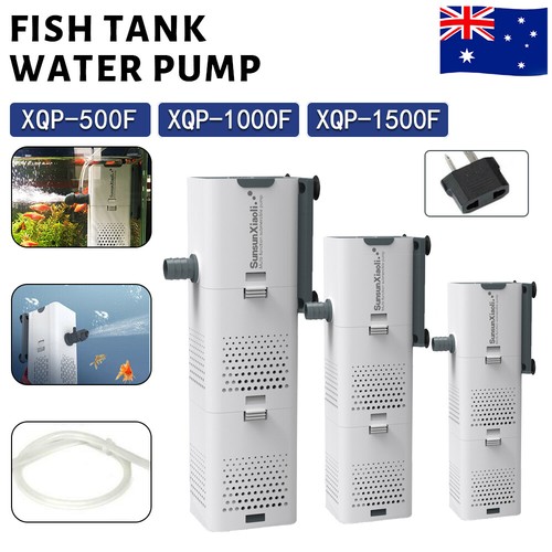 ECO 3 in 1 Fish Tank Aquarium Submersible Water Power Filter Pump 500 ...