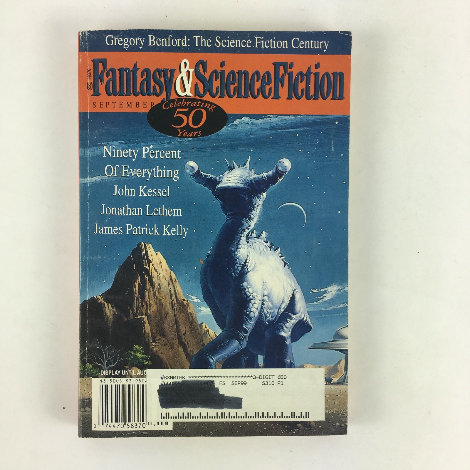 September Fantasy & Science Fiction Ninety Percent of Everything John ...