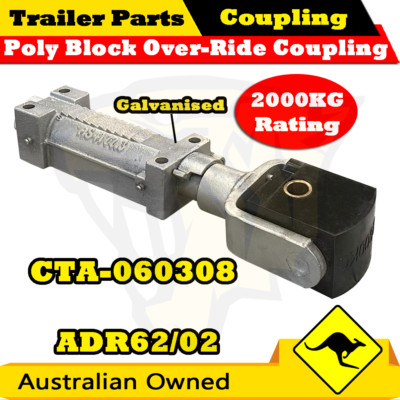 Superior Poly Block Override Coupling Hitch - 2T Rating ADR62/02 ...