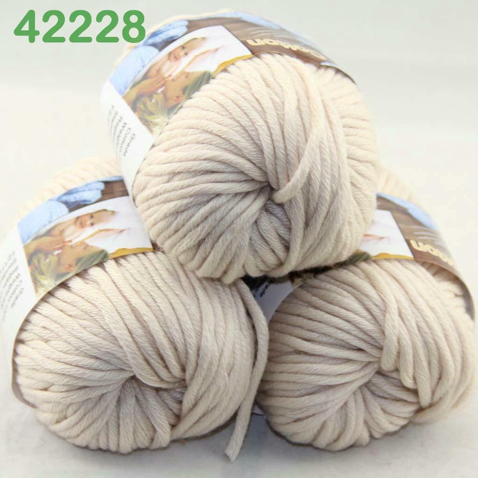 Sale 6Skeinsx50gr Soft Cotton Chunky Super Bulky Hand Knitting Crochet Yarn 28 | eBay