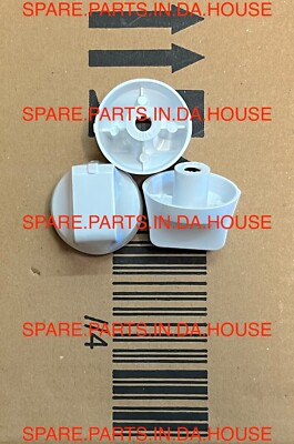 3 x Genuine Simpson 315 Gas Cooktop WHITE Control Knob 72J315W ...