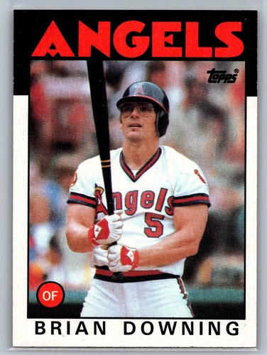 1986 Topps Baseball Card Brian Downing California Angels #772 | eBay