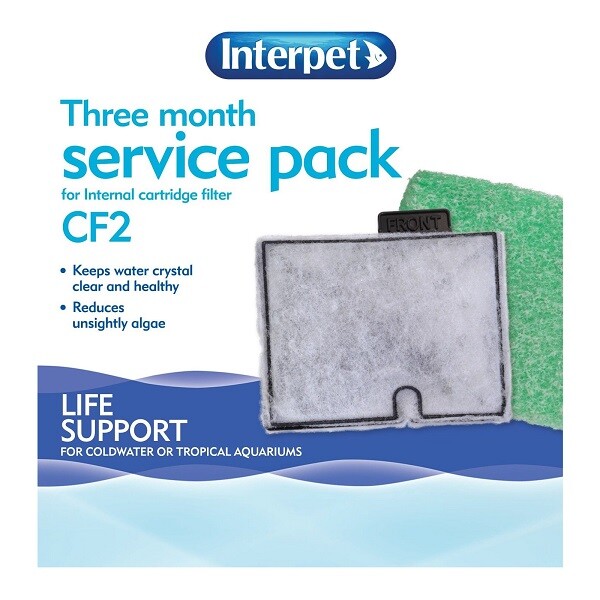 Interpet Cartridge Filter Service Pack Mini CF1 CF2 CF3 Aquarium Media ...