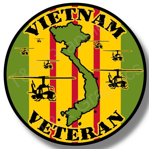 Vietnam Veteran Sticker Decal, Vietnam War US military Car Truck window ...