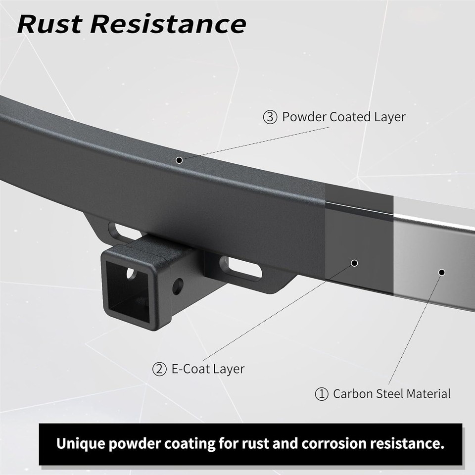 Trailer Hitch Receiver Rear Towing Hitches 2" For 2020-2024 Tesla Model ...