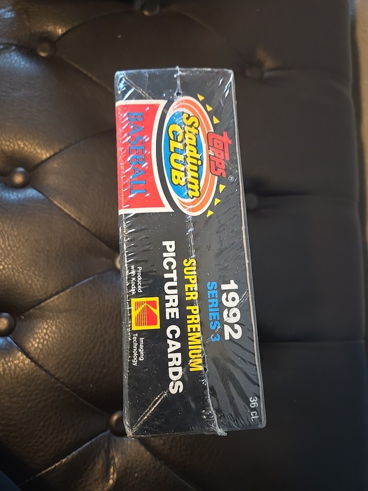 1992 Topps Baseball Card Stadium Club Series 3 Factory Sealed Wax Box ...
